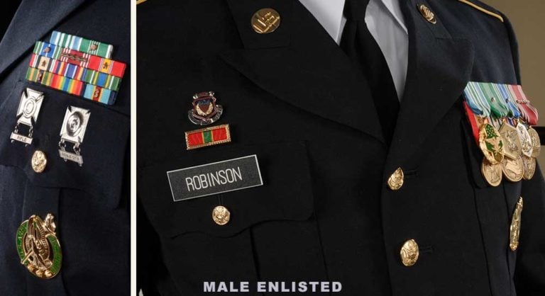 Army Dress Blues Medal & Ribbon Placement | Medals of America