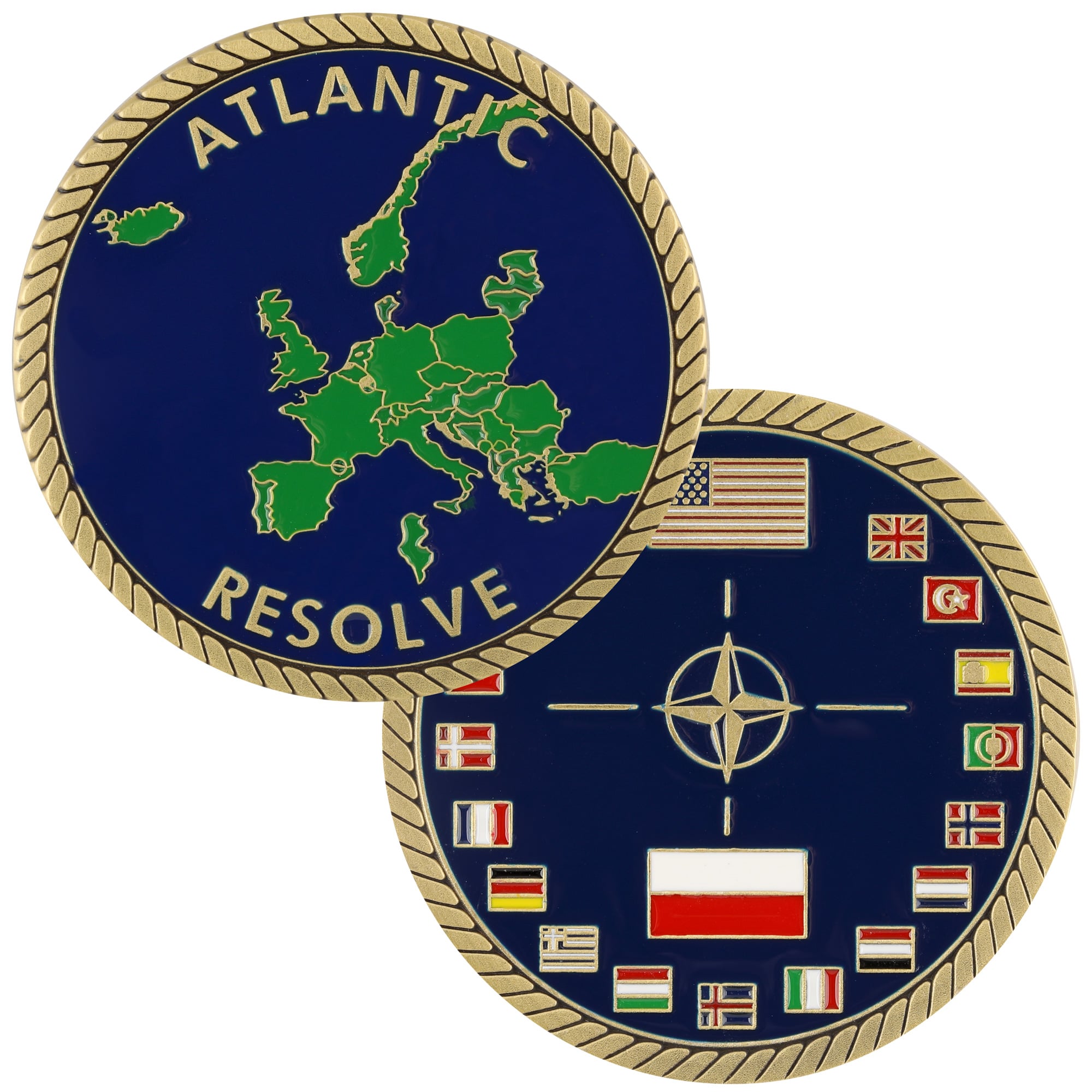 Army Atlantic Resolve NATO Challenge Coin