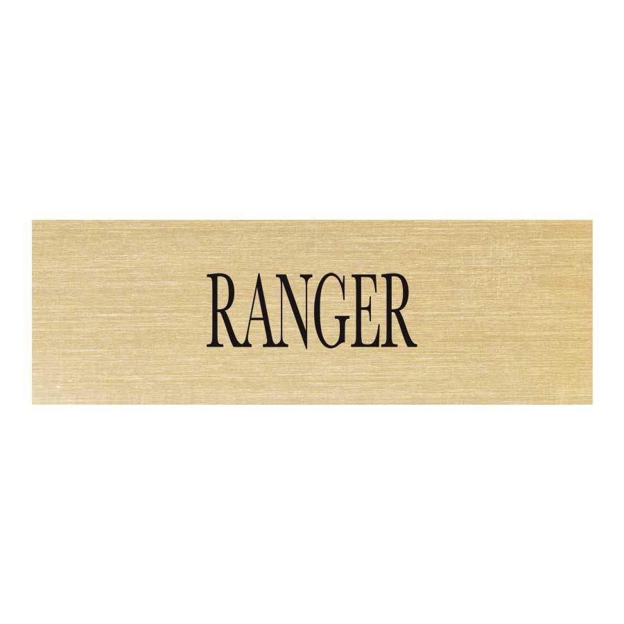 Ranger Tab ID Plate