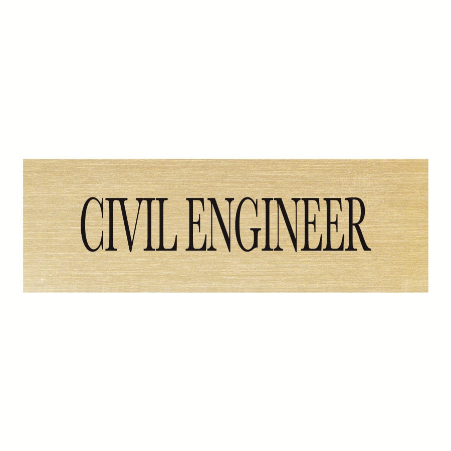 USAF Civil Engineer Badge ID Plate