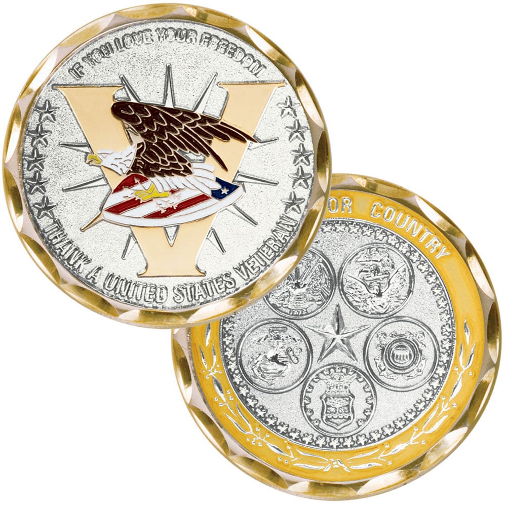 Thank A Vet Challenge Coin