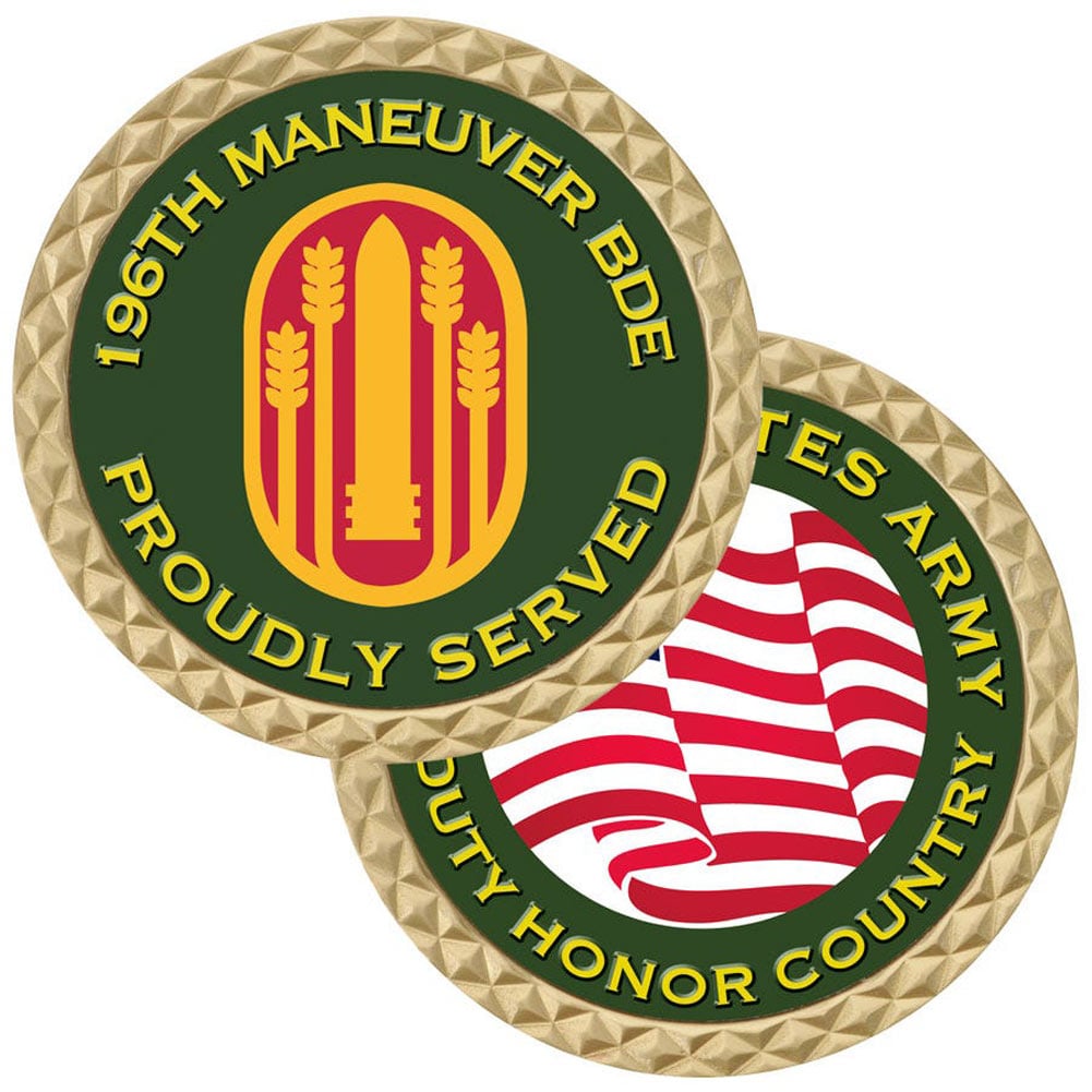 196th Maneuver Enhancement Brigade Challenge Coin