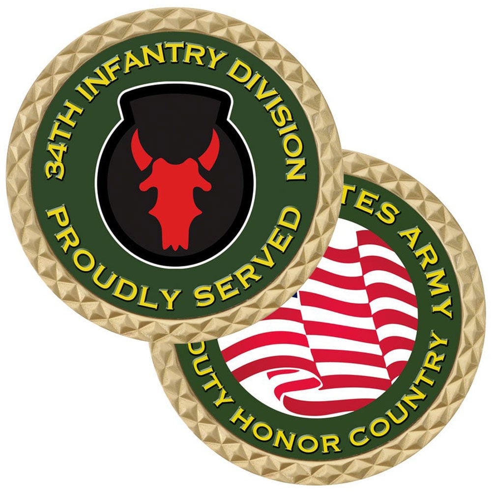 34th Infantry Division Challenge Coin