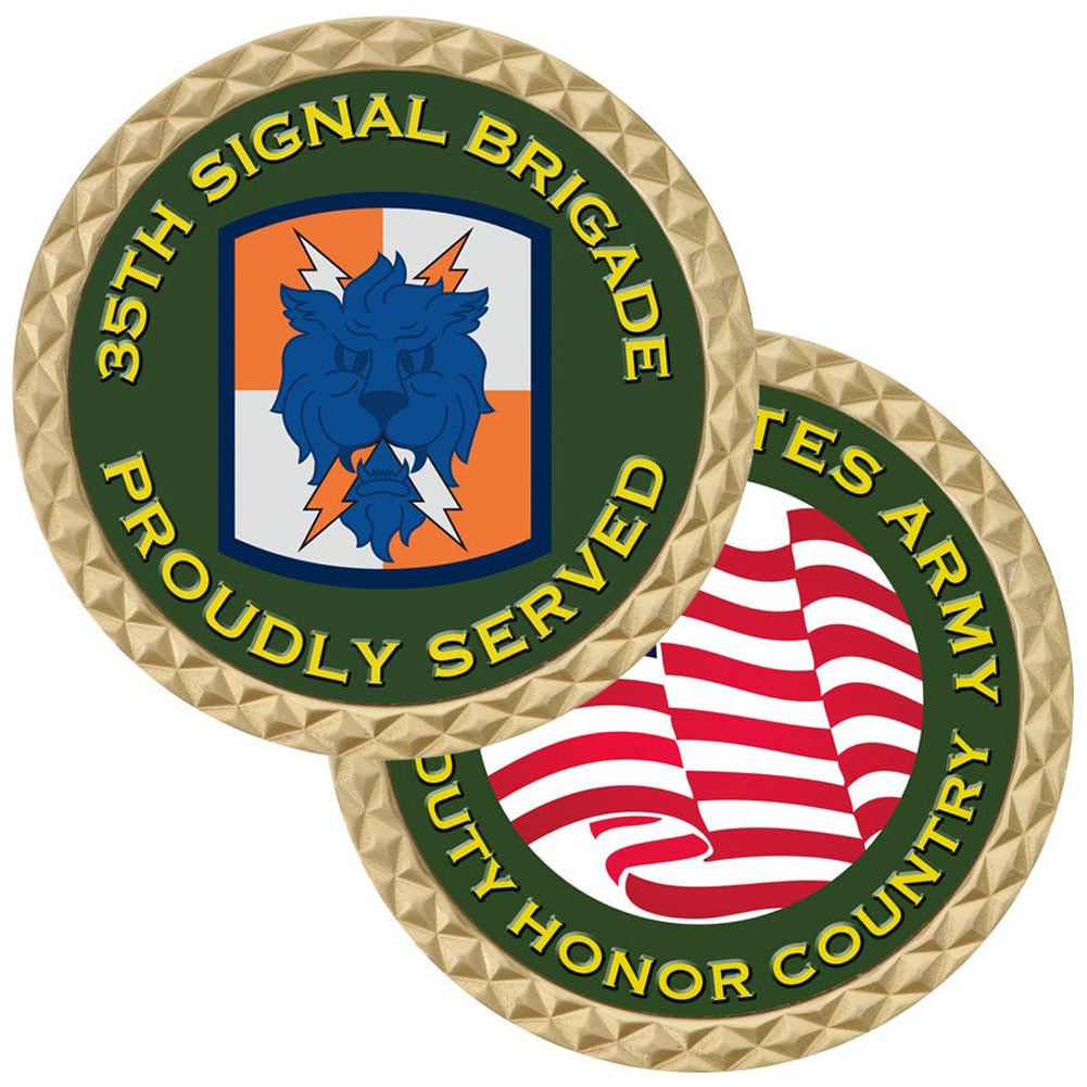 35th Signal Brigade Challenge Coin