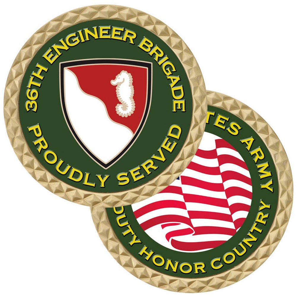 36th Engineer Brigade Challenge Coin