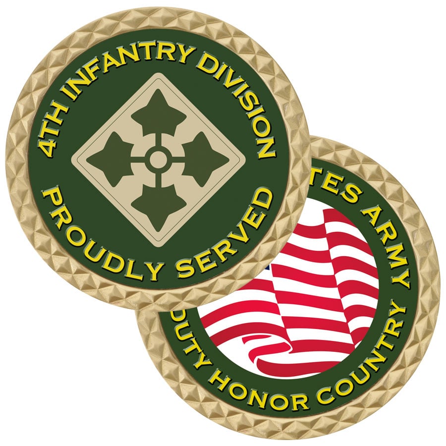 4th Infantry Division Challenge Coin
