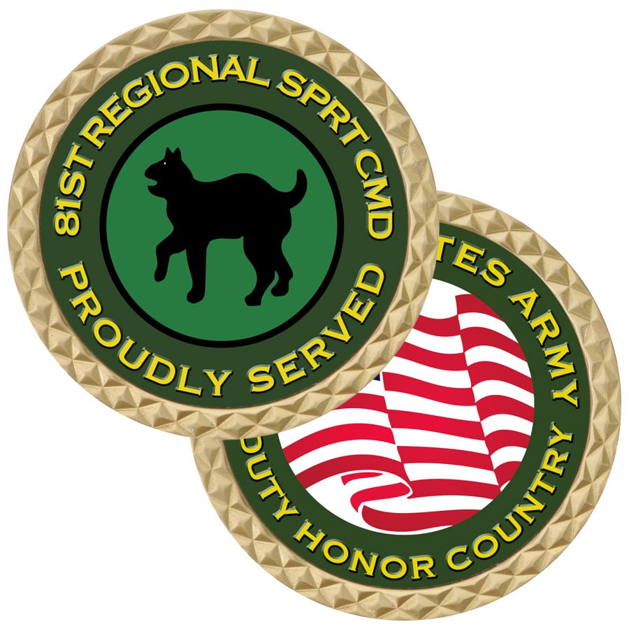 81st Regional Support Command Challenge Coin