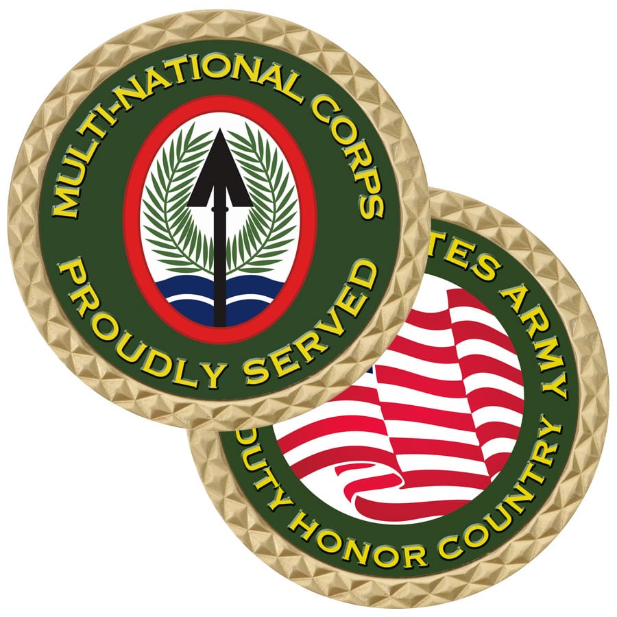Element Multi-National Corps Iraq Challenge Coin