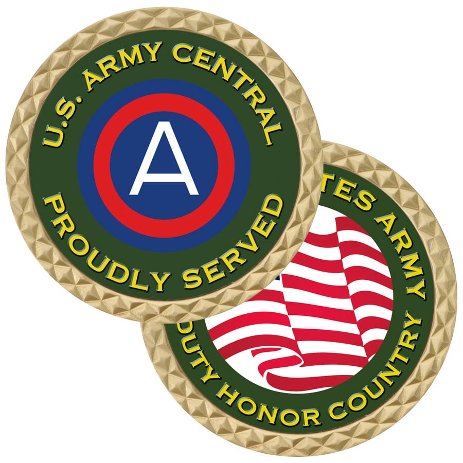 US Army Central Challenge Coin