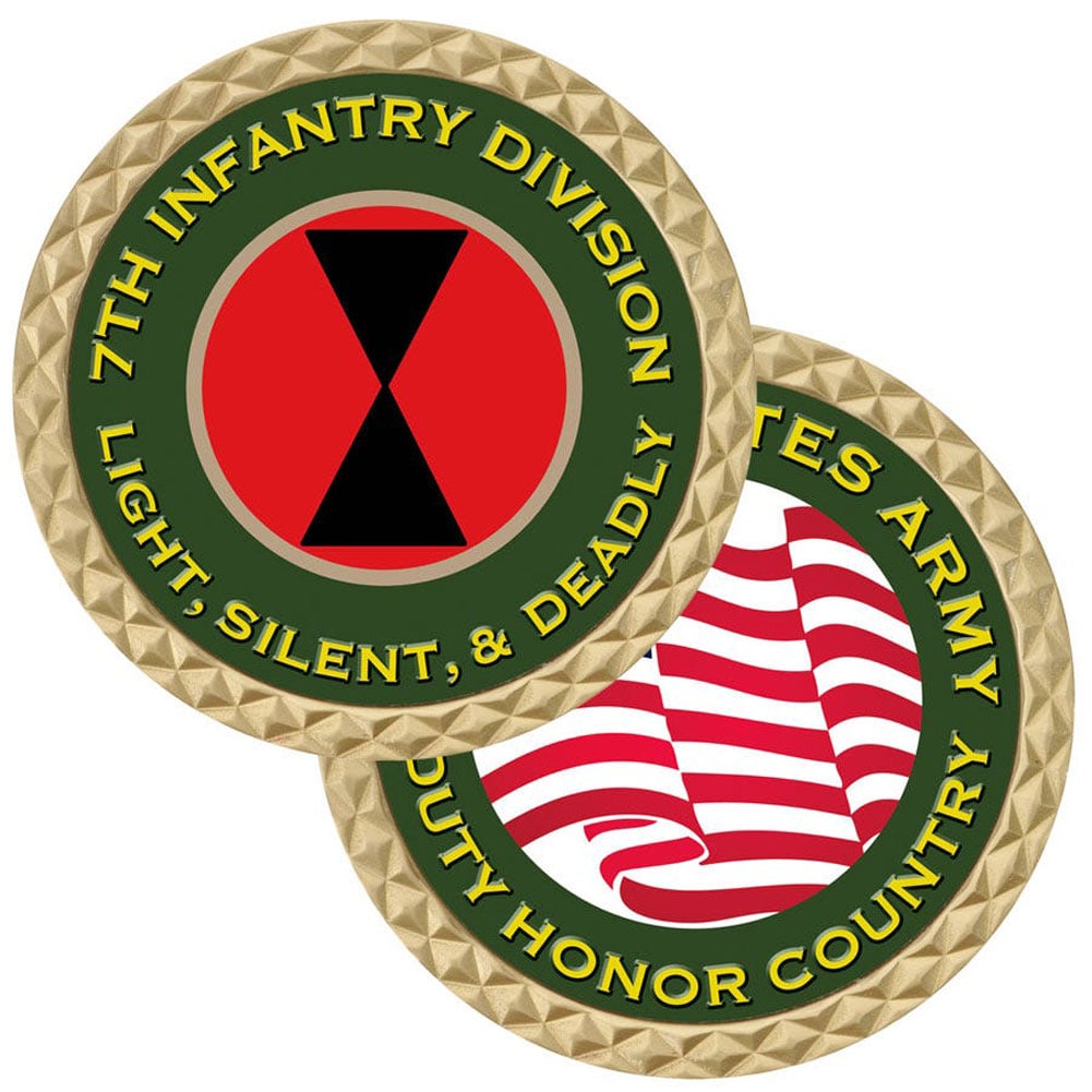 7th Infantry Division Light, Silent and Deadly Coin