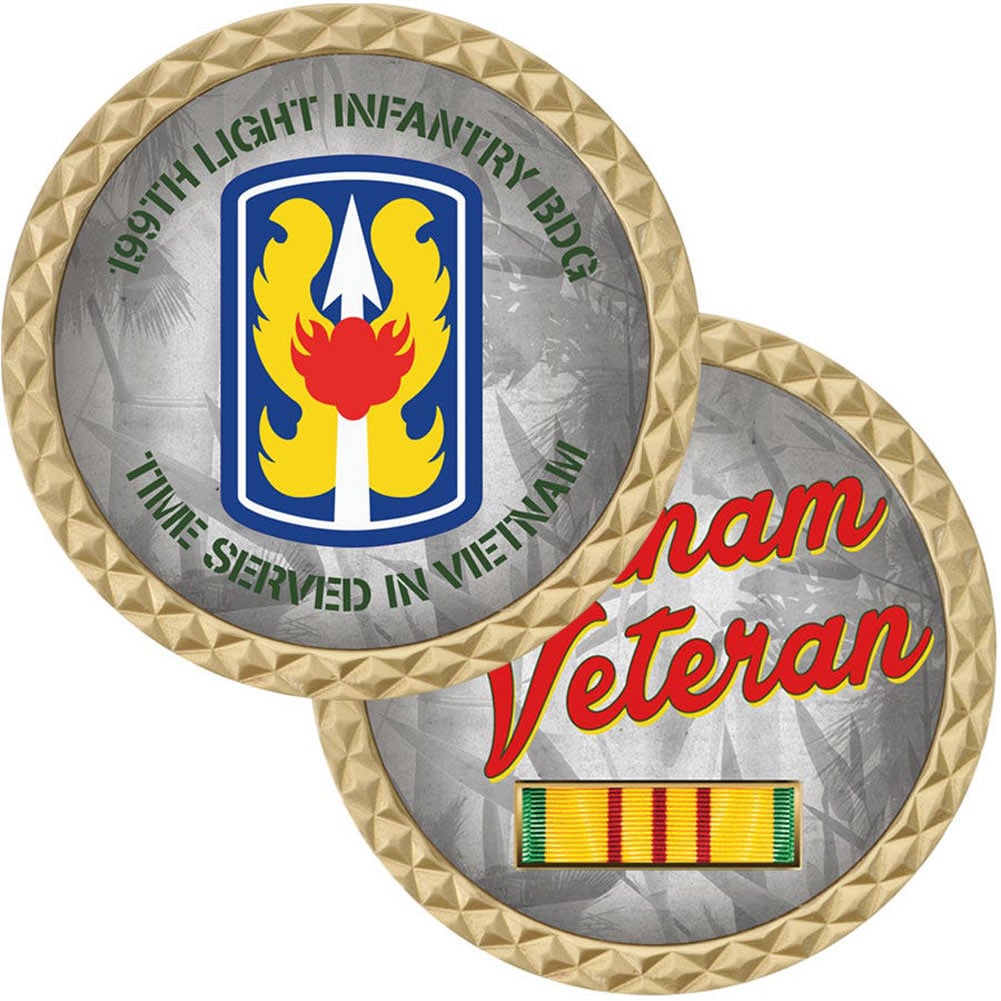 199th Light Infantry Brigade Challenge Coin by MOA