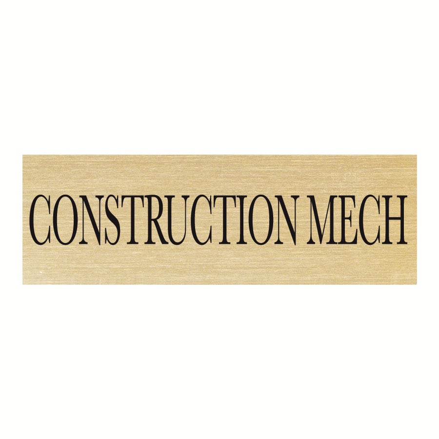 Navy Construction Mechanic Rating ID Plate