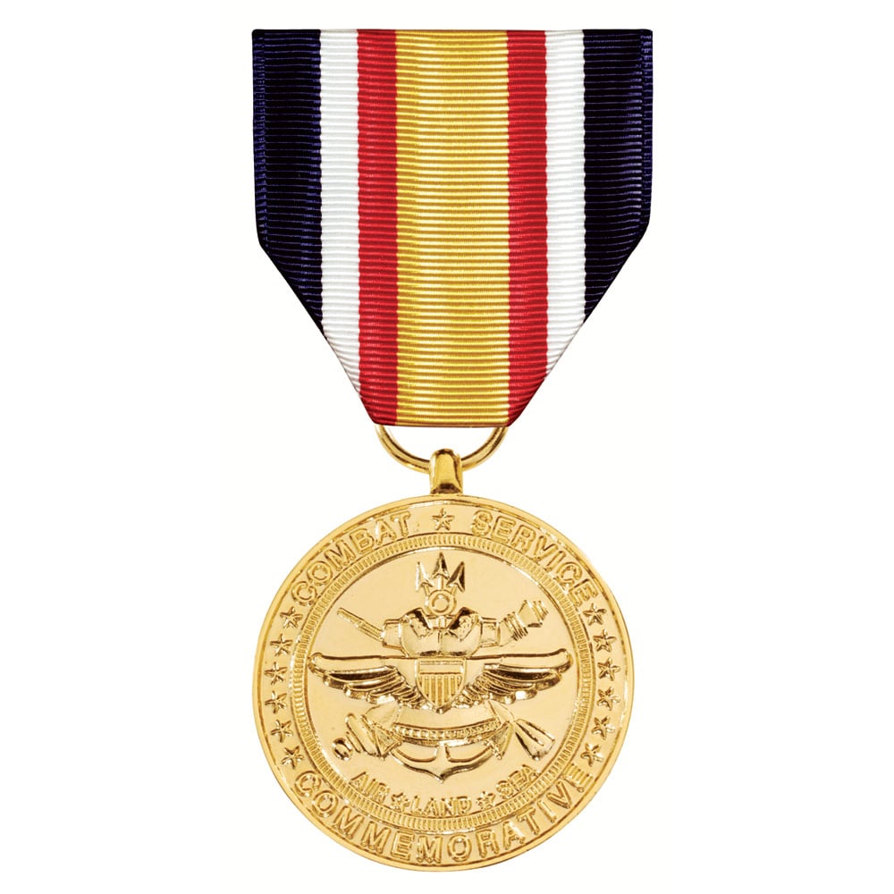 Combat Service Commemorative Medal Anodized