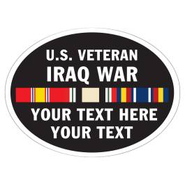 Custom Iraq War Decal