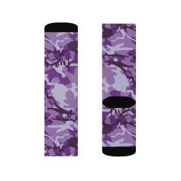 Purple Camo Crew Socks | Military-Inspired Comfort | Medals of America