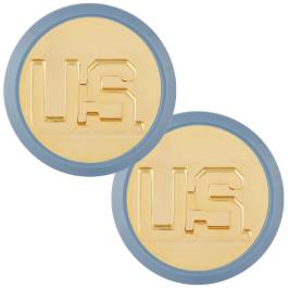 Army Enlisted US with Blue Disk