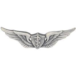 Army Flight Surgeon Basic Full Size Badge Sil/Ox finish