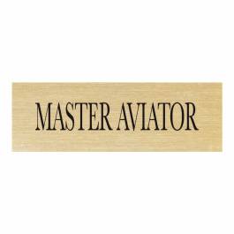 Master Aviator Badge (Army) ID Plate