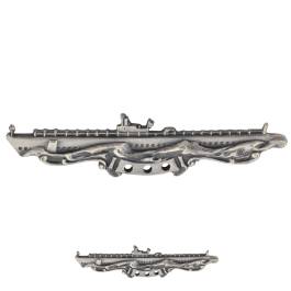 Navy Submarine Combat Patrol Badge | USN Silver Oxide Insignia Made in USA