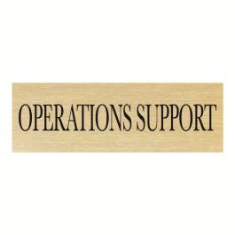 USAF Operations Support Badge ID Plate