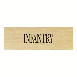 Army Infantry Officer ID Plate