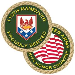 110th Maneuver Enhancement Brigade Challenge Coin
