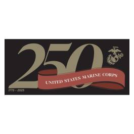 USMC 250th Birthday Gold Logo Decal