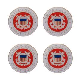 U.S. Coast Guard Emblem 4-Piece Pin Set | Coast Guard Seal Pins