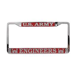 Engineers Metal License Plate Frame