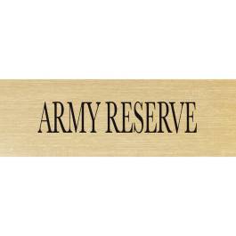 Army Reserve ID Plate