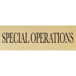 Special Operations Commemorative ID Plate