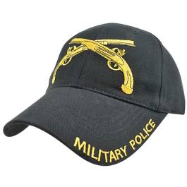 Army Military Police Embroidered Hat Black