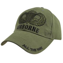 Airborne Jump Wings Ball Cap OD
