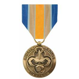 Inherent Resolve Campaign Medal Reg Finish Full Size