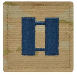 U.S. Space Force Embroidered OCP with Hook Rank Insignia Captain