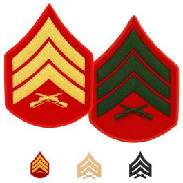 Usmc Sergeant Sgt E 5 Chevron Insignia Cloth Metal Options