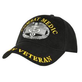 U.S. Army Veteran Combat Medic Hat - BLK