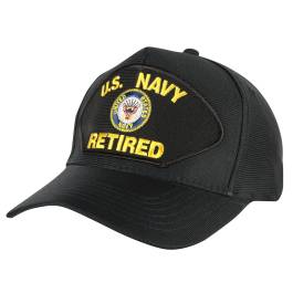 USA Made Navy Retired Patch Hat