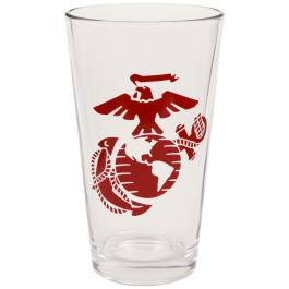 USMC Pint Glass 16 oz