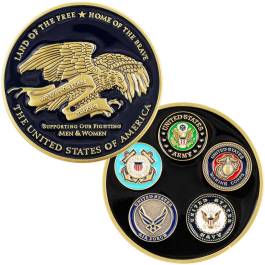We Support Our Troops Challenge Coin