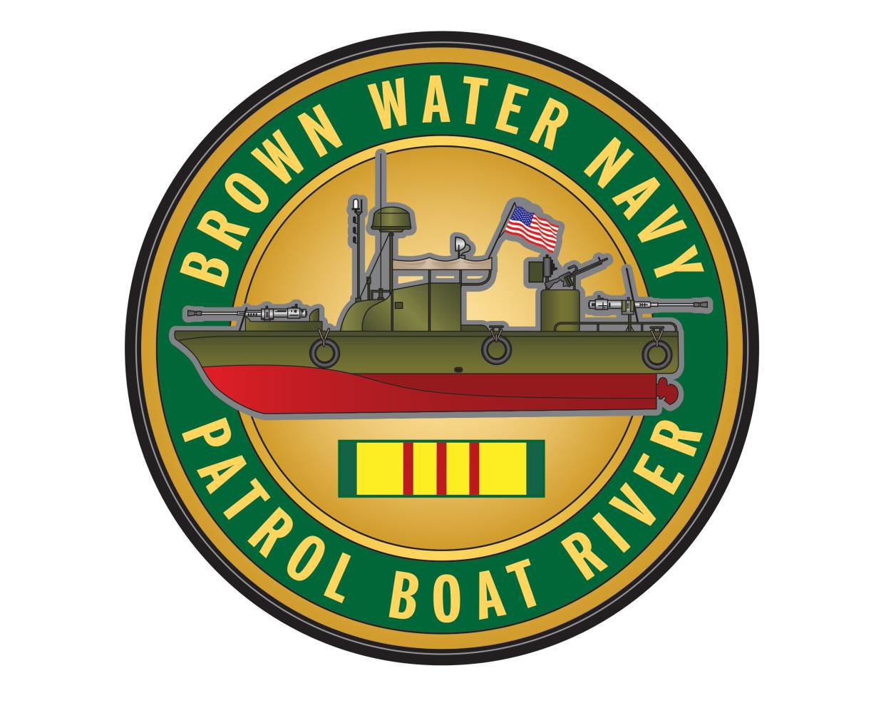 Brown Water Navy Patrol Decals