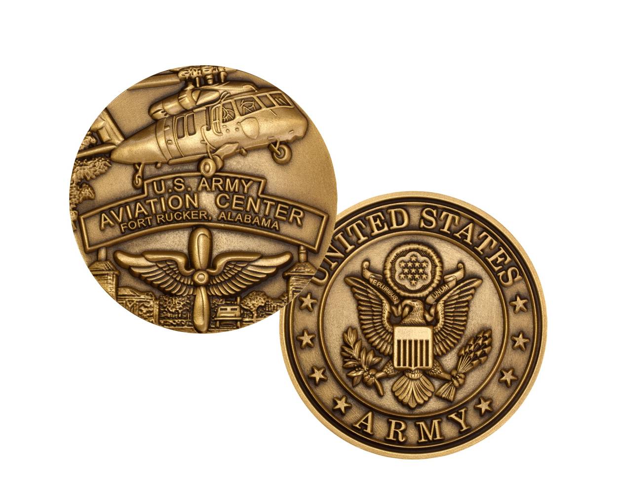 U.S. Army Aviation Center Fort Rucker Challenge Coin