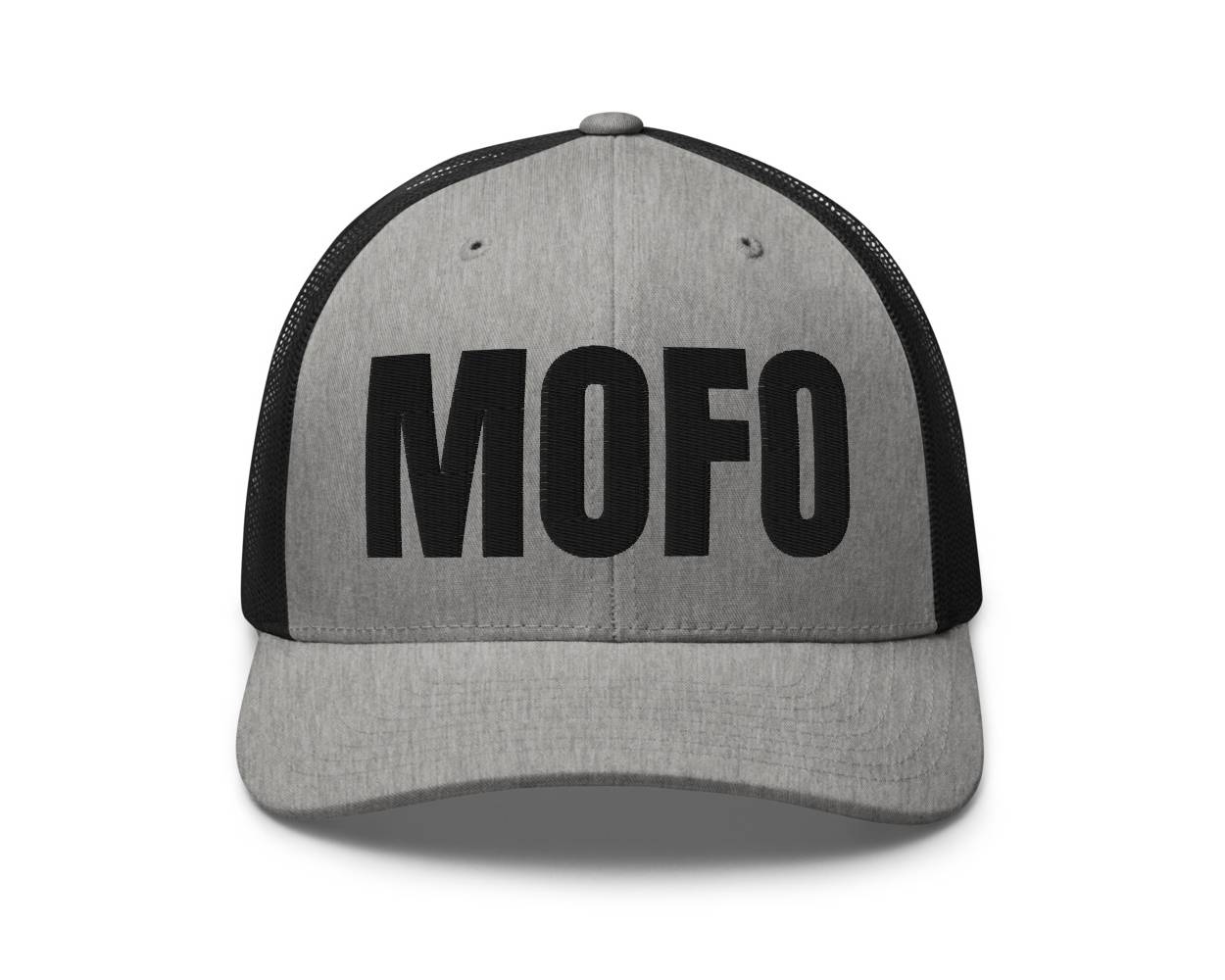 MOFO Black Text Embroidered Cap