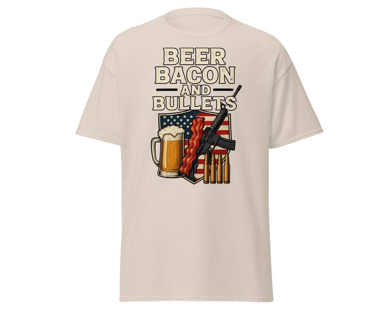 Beer, Bacon & Bullets Classic T-Shirt