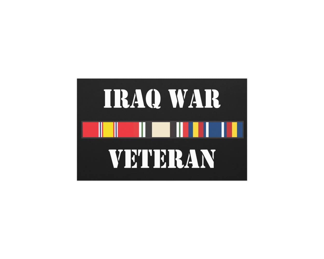 Iraq War Veteran Car Magnet