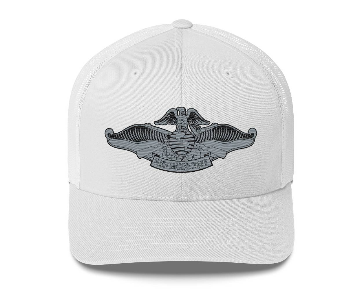 Navy Fleet Marine Force Badge Retro Trucker Cap