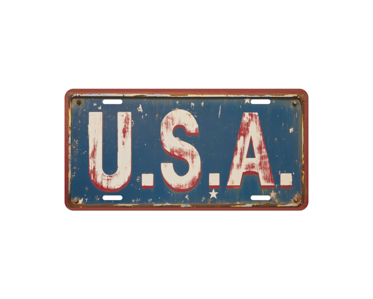 Vintage U.S.A. License Plate