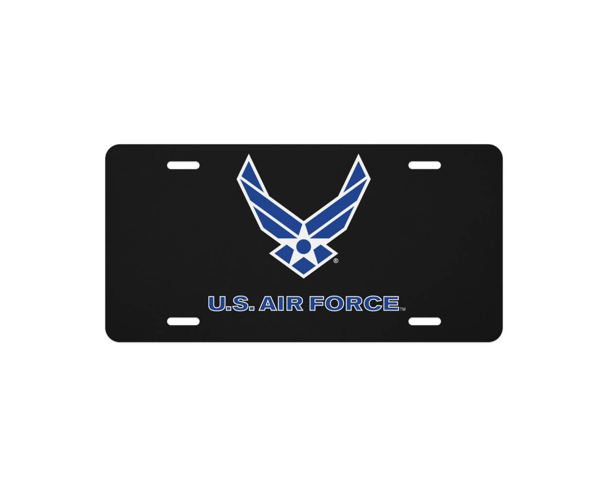 U.S. Air Force Logo License Plate – Official Military Aluminum Plate
