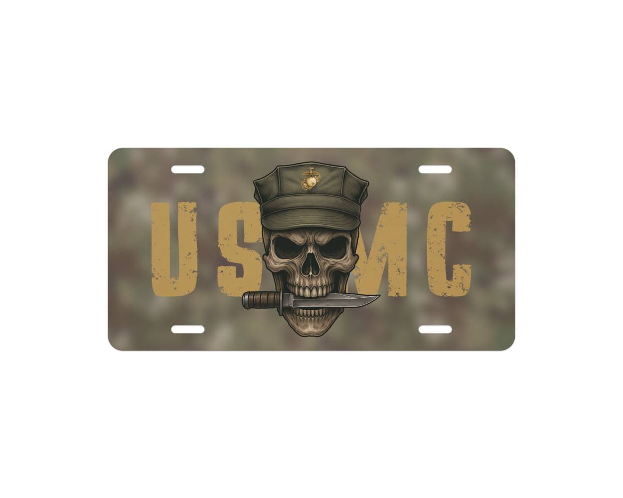 USMC Skull License Plate