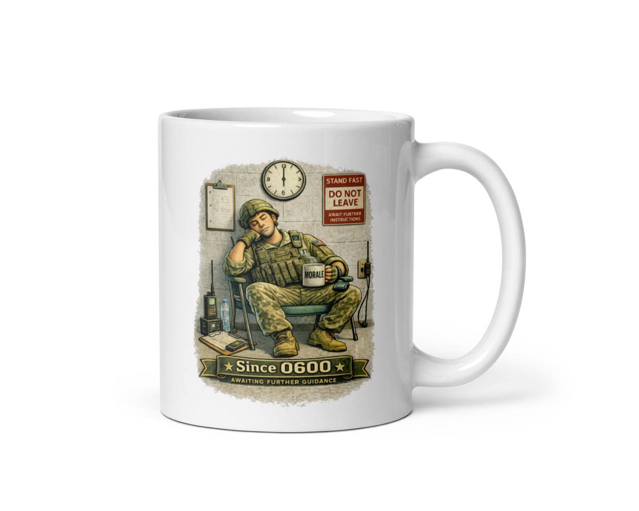 Stand Fast Awaiting Further Guidance Mug | Military Coffee Mug | Medals ...
